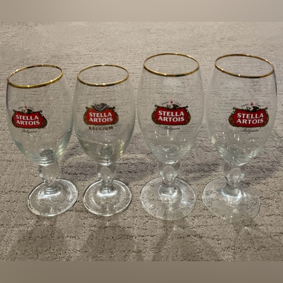 stella | Kitchen | 4 Pc Small Medium Stella Glass Collectors Cups ...